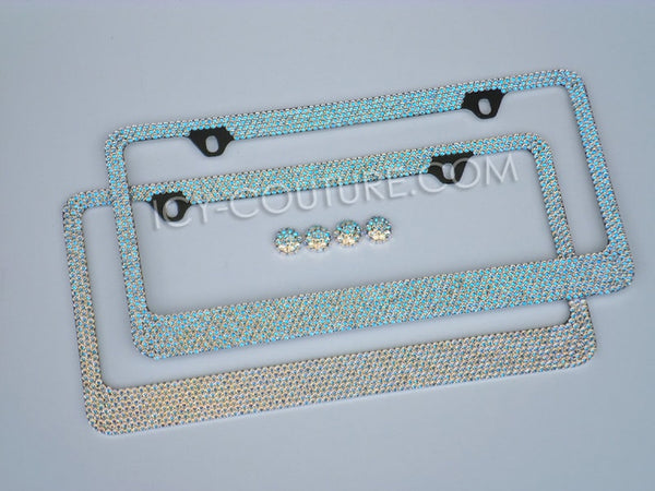 Your Color BLING License Plate Frame with Swarovski Crystals – Hevout ...